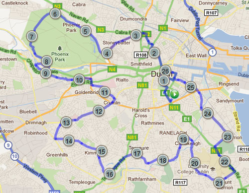 Running in Leinster: Preview of the 2011 Dublin City Marathon