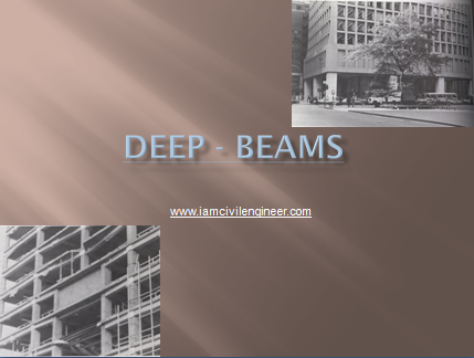 Introduction to Deep Beams Presentation (PPT/PPTX) Download - sipilab