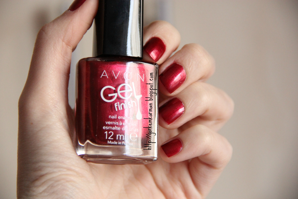 AVON Gel Finish - Red Velvet || Oje İncelemesi | Görkem Karman Abat
