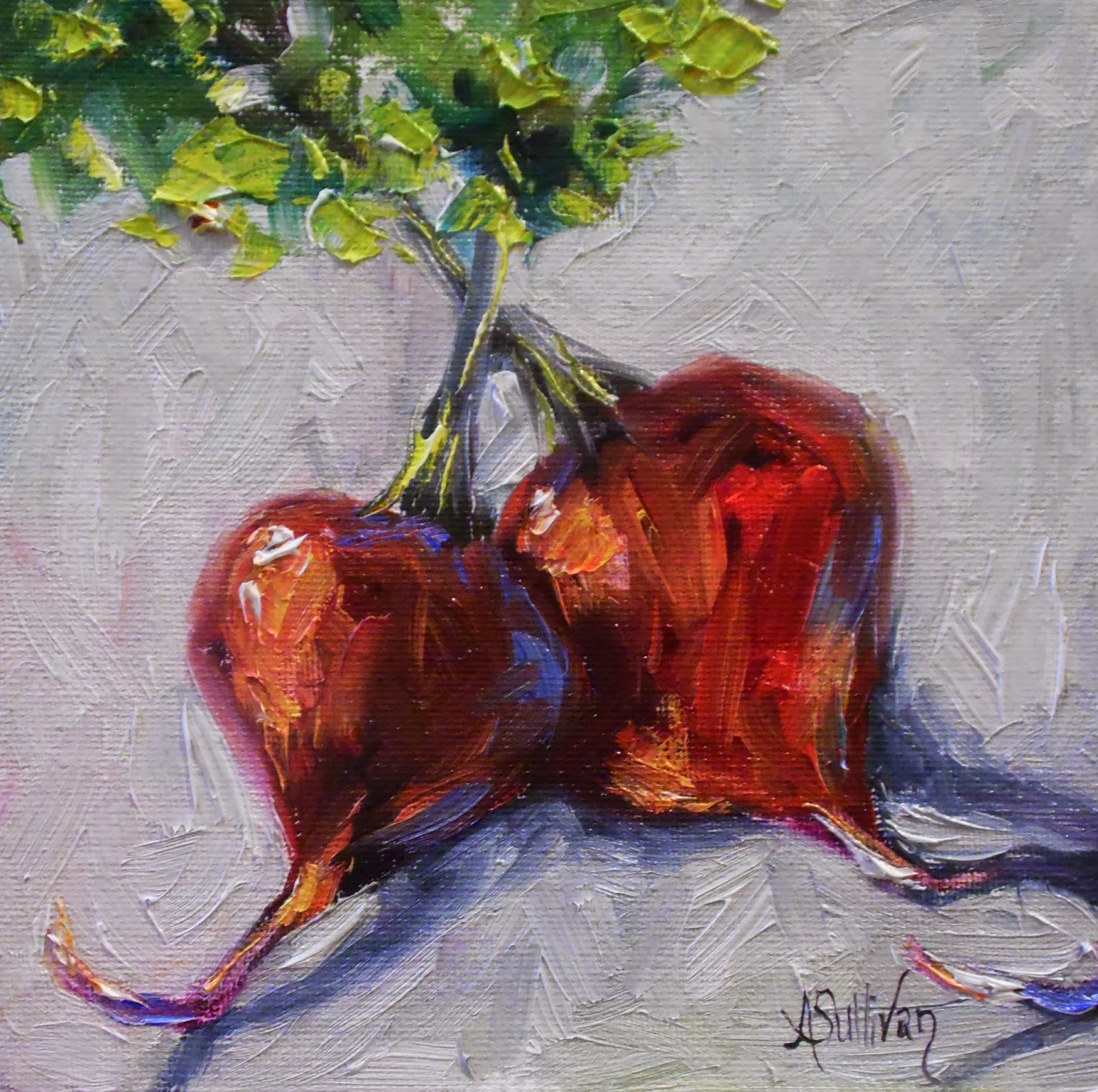THROUGH THE EYES OF AN ARTIST: Beet Baby still life beet painting by Alabama Artist Angela Sullivan