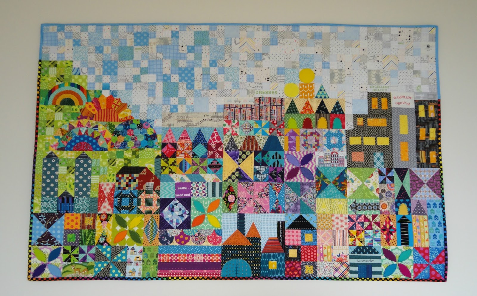 Wendy's Quilts and More: My Small World - it's finished!