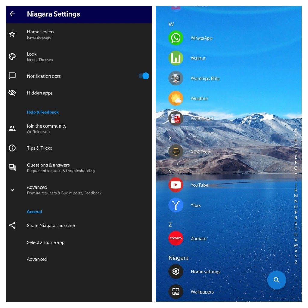 Niagara Launcher (Unreleased App Version - 0.5.4)
