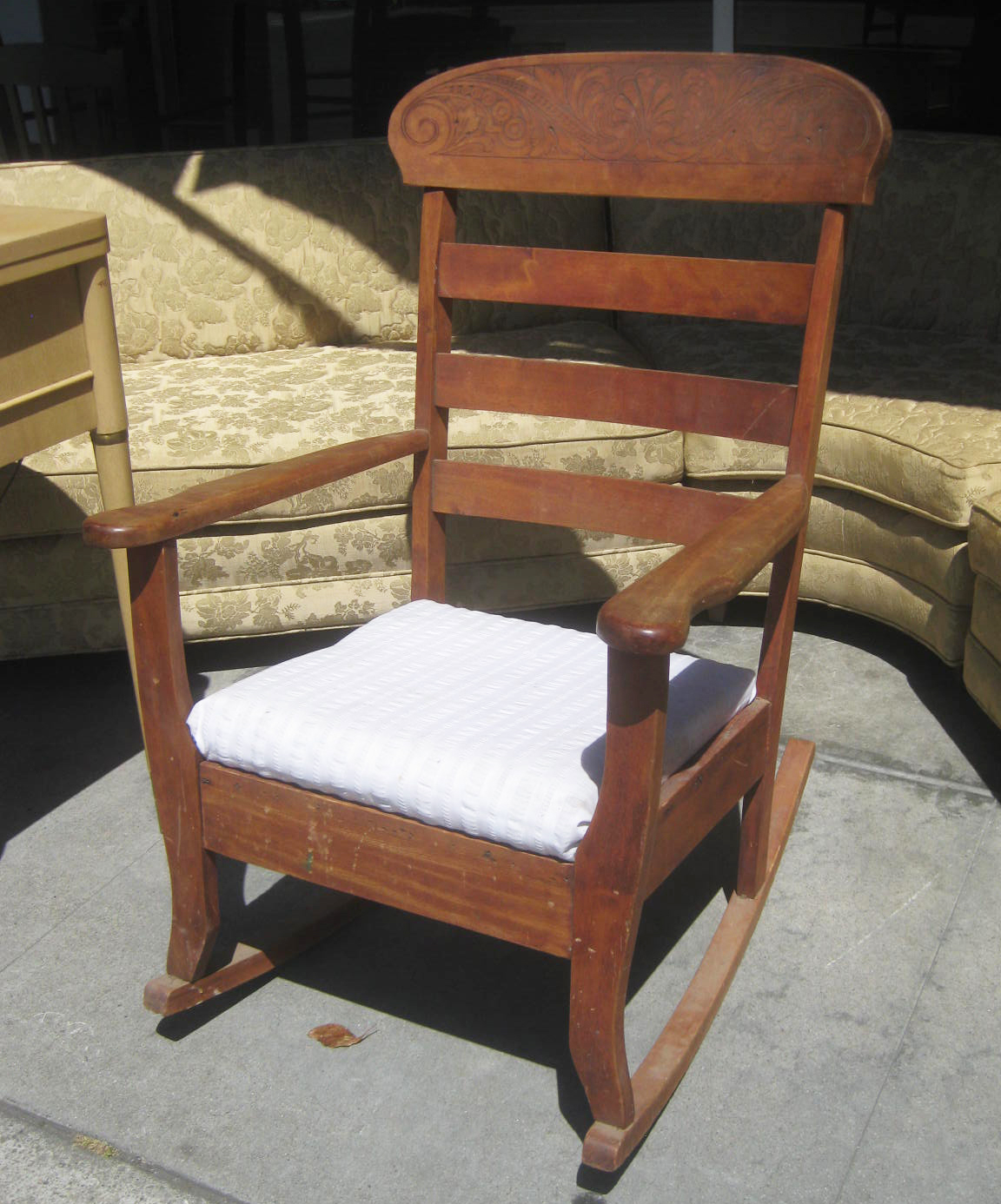 UHURU FURNITURE & COLLECTIBLES: SOLD - Western Rocking Chair - $80