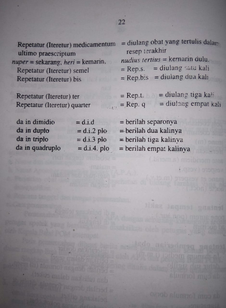 Apoteker Peduli: Singkatan Latin Resep Obat Terlengkap