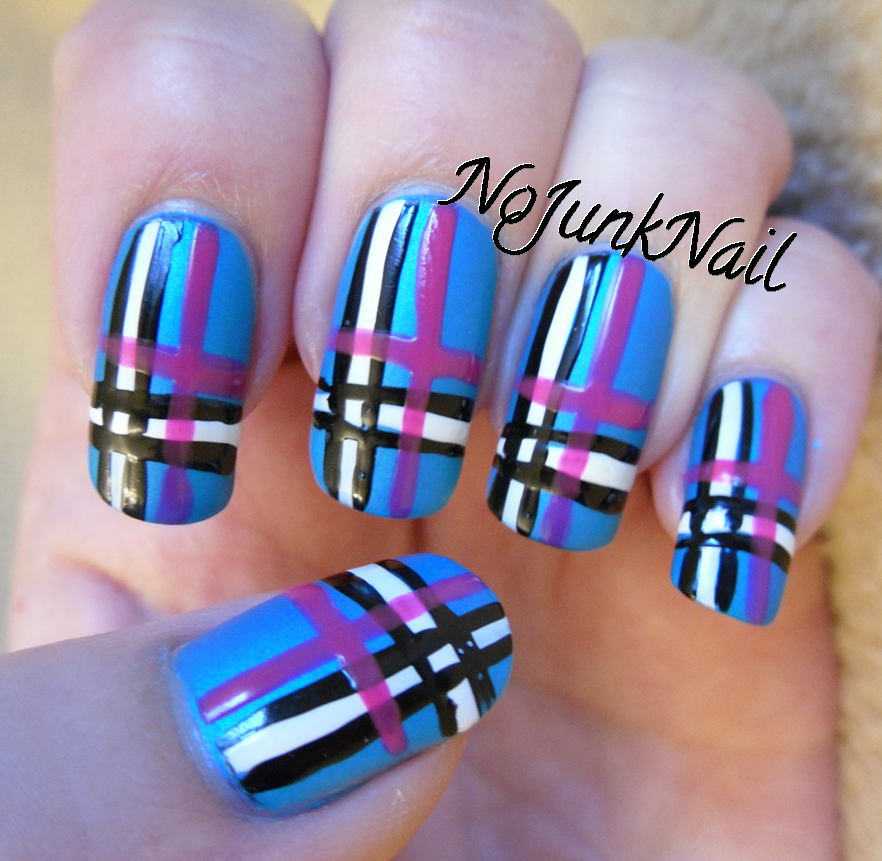 No Junk Nail: Plaid Nails