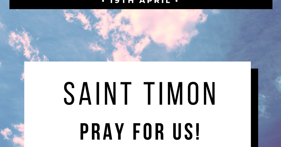 Saint Timon - Go to Mary Blog
