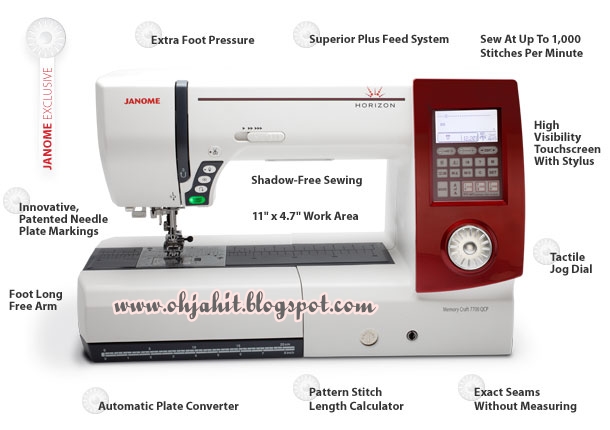 SENI JAHITAN KREATIF UNTUK SEMUA: MESIN JAHIT JANOME