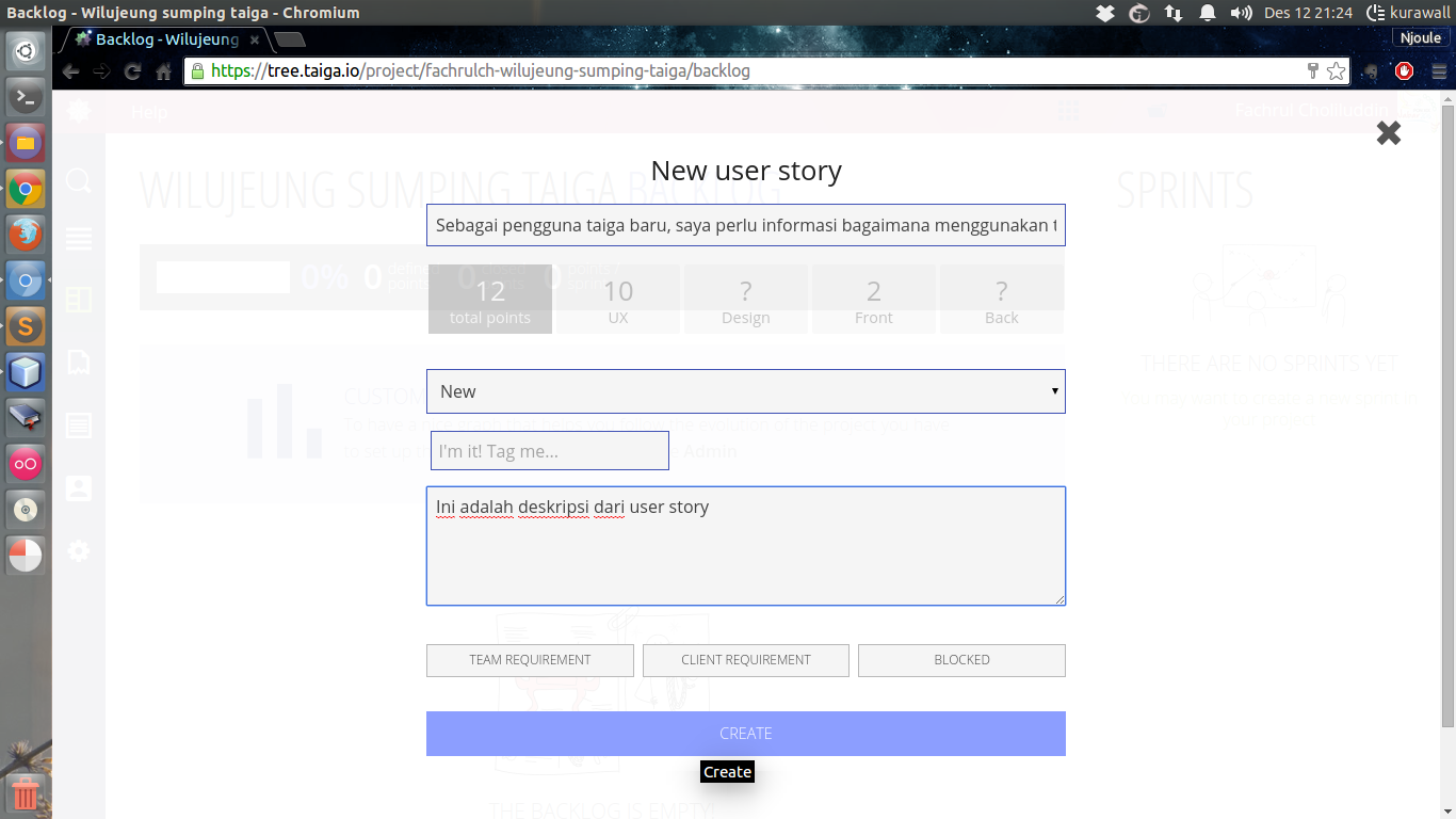 Menggunakan Taiga: Project Management untuk agile / scrum yang Open ...