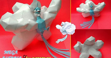 Pokemon: Mega Altaria Papercraft | Paperized Crafts