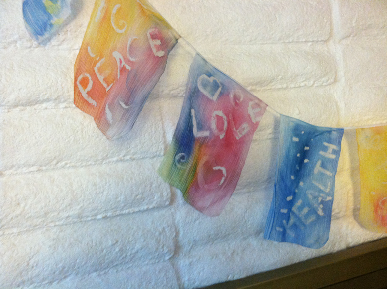 flags for peace project : Hand painted peace flags for International ...