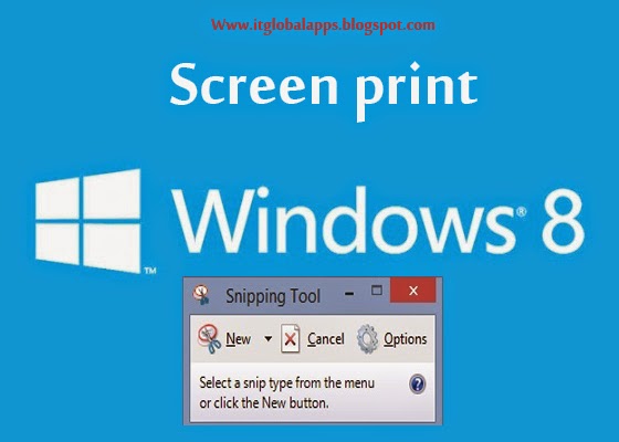 How to Take Screen shot in window 8 window 8.1 | IT Global Apps