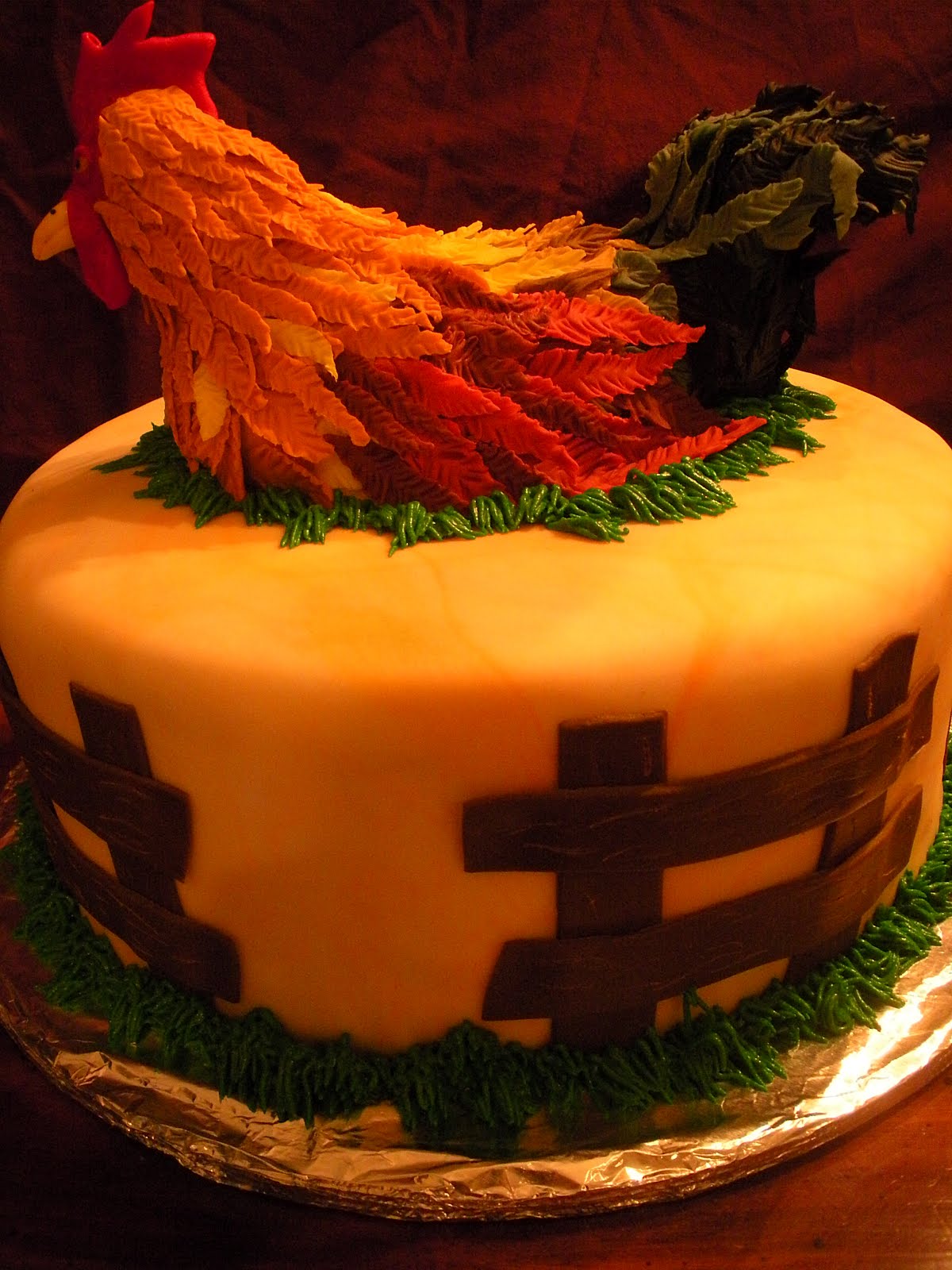 Beachy Cakes: Rooster Cake