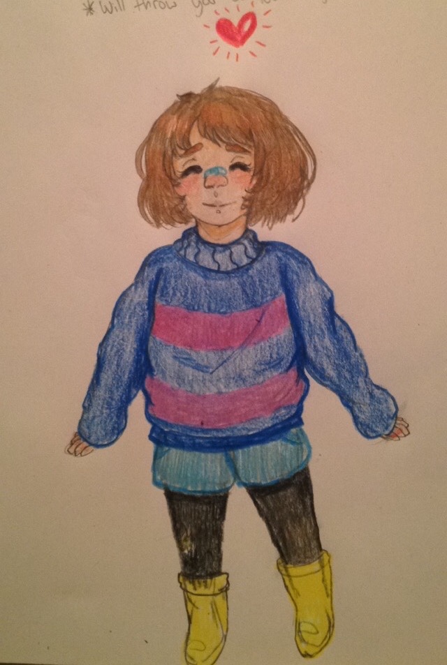 creative corner: Drawing Frisk From Undertale