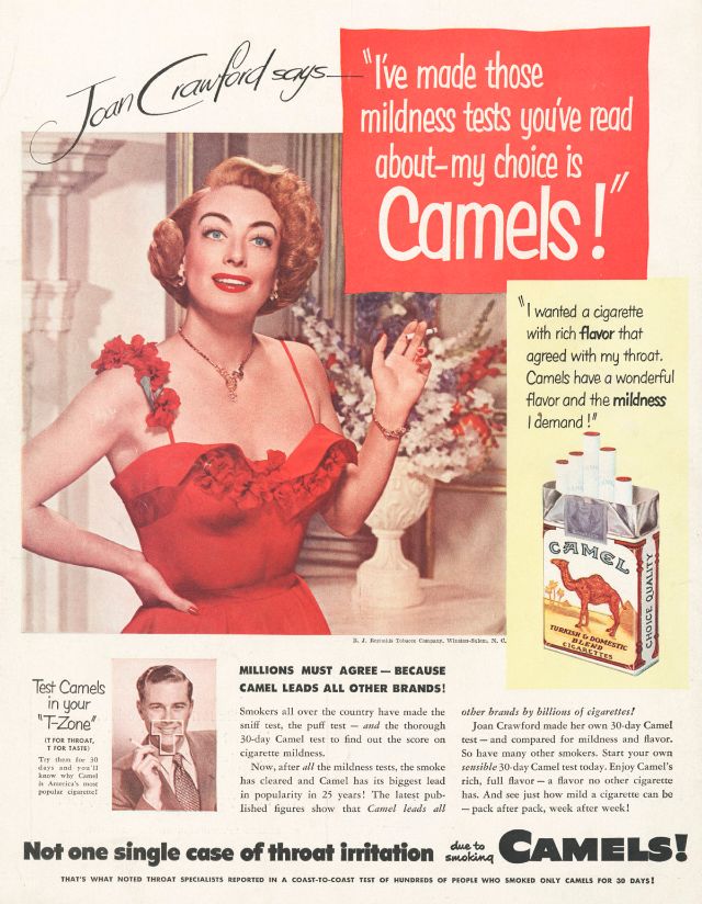 40 Vintage Tobacco Advertisements Featuring Female Movie Stars From the ...