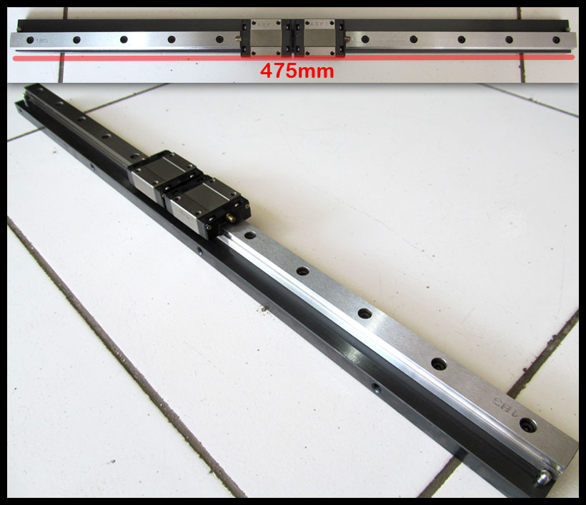 2nd MACHINE: Linear motion guide, RSR15VM, 475mm rail length, THK