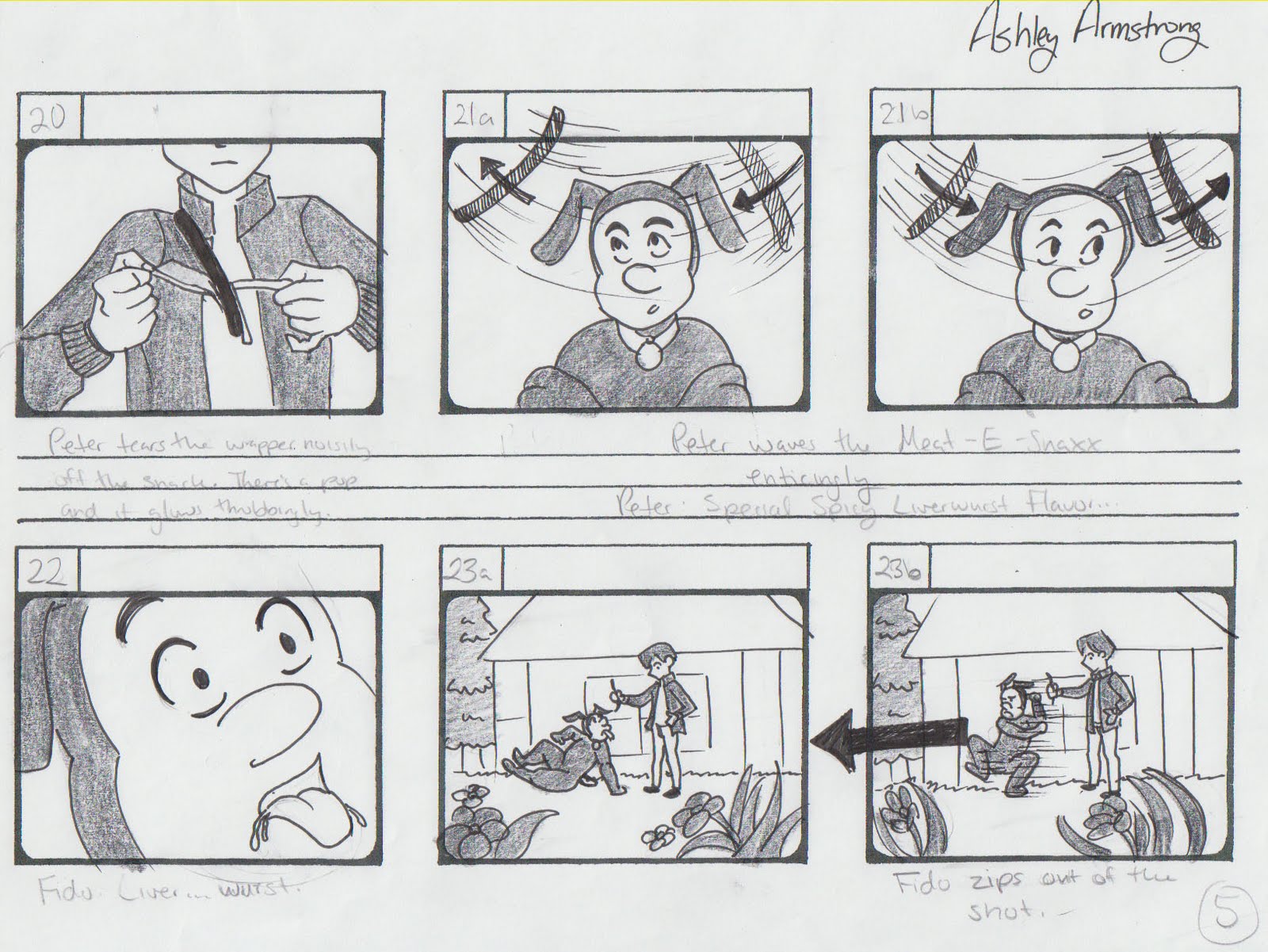 Ashley's Art: Undercover Dog Storyboards