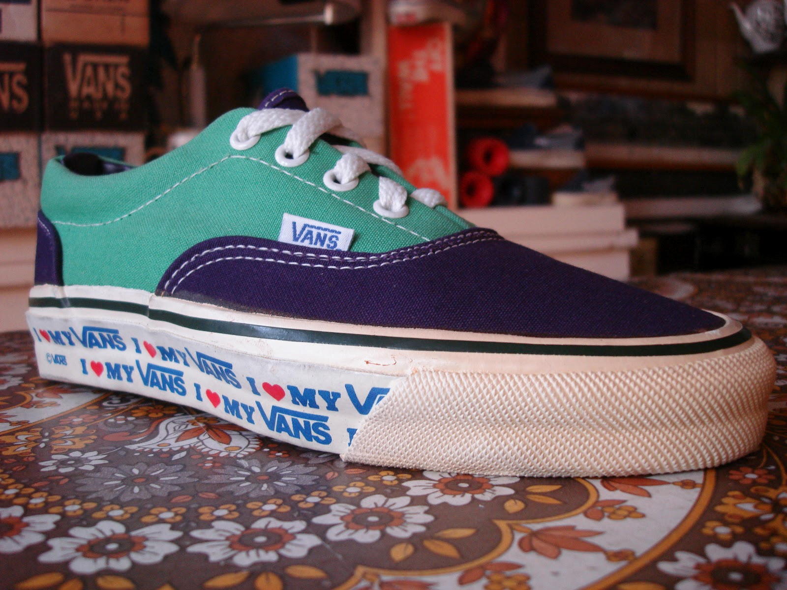 theothersideofthepillow: vintage VANS 2-tone purple/green/purple I ...