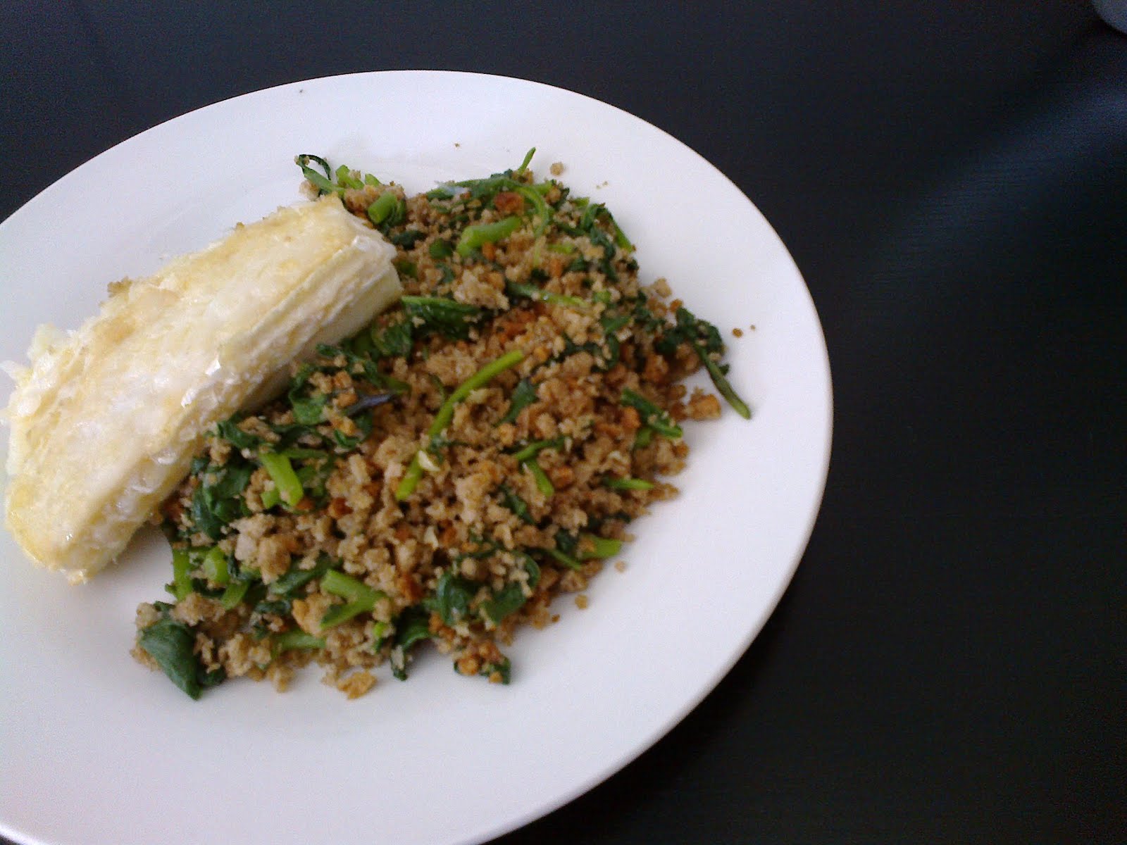 Guloso qb: Migas de espinafres com bacalhau frito / Spinach migas with ...