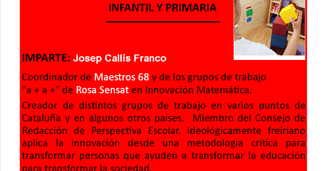 OrientaPT: CURSO DESDE LA VIVENCIACIÓN A LA ABSTRACCIÓN MATEMÁTICA