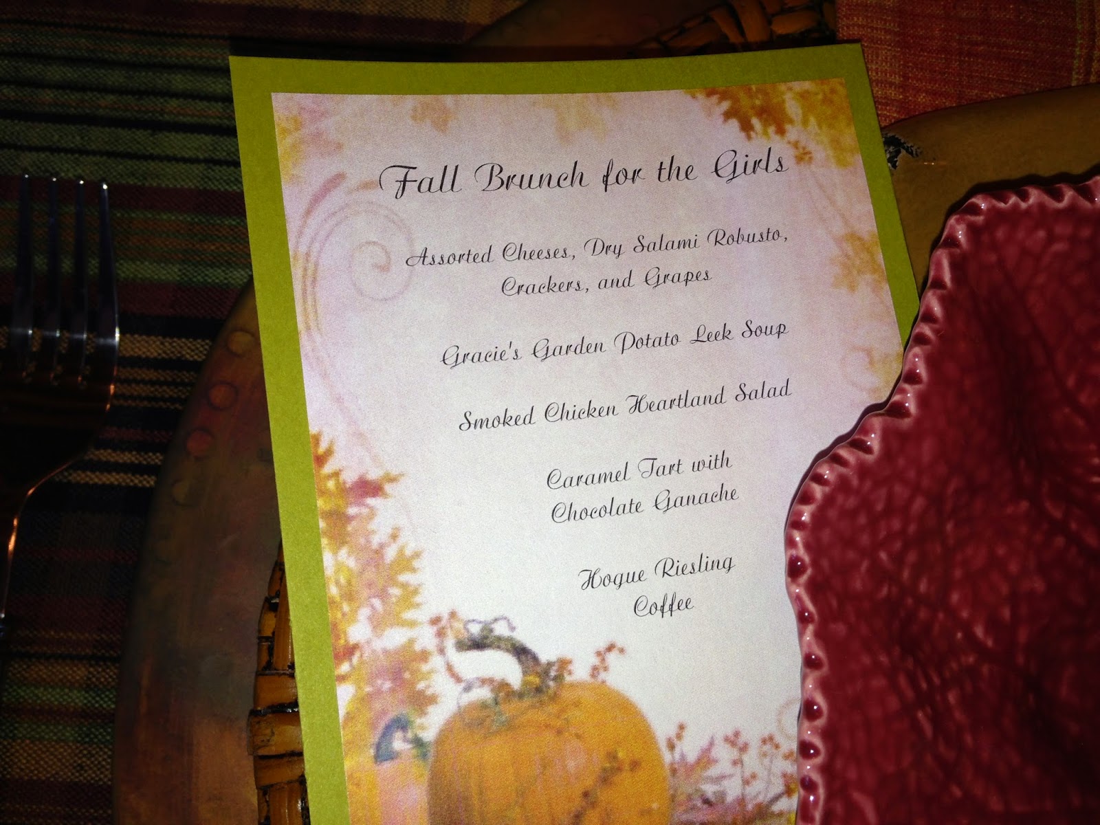 A Graceful Table: A Fall Luncheon for the Girls