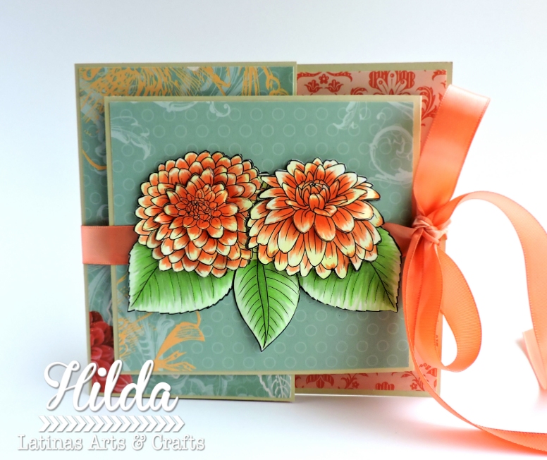 Hilda Designs: Tutorial #57 en LA&C: Joy Fold Card
