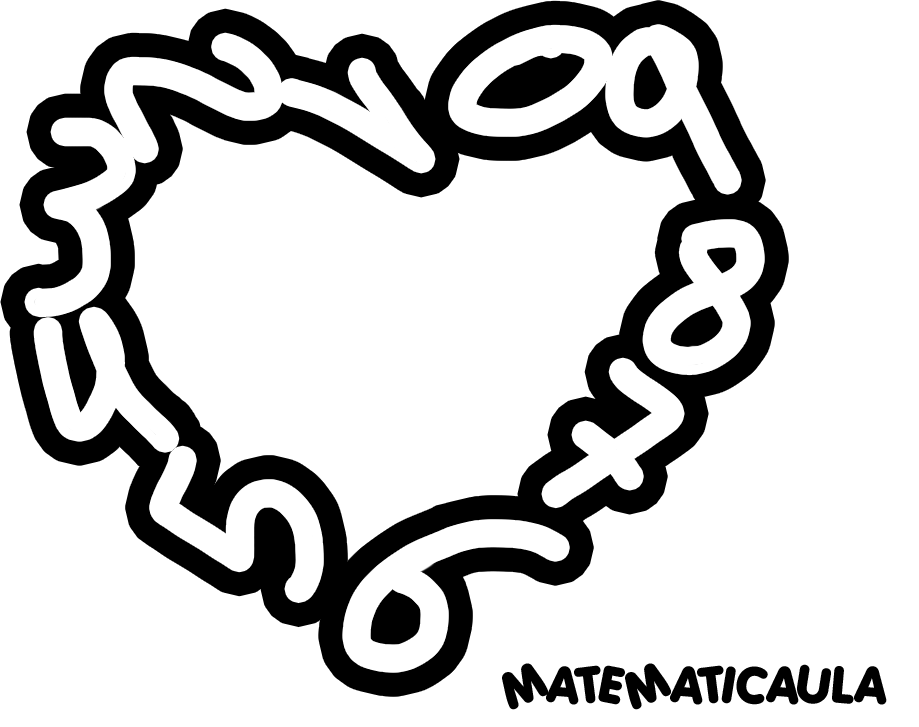 Matematicaula Blog: Decoración: Corazón de números