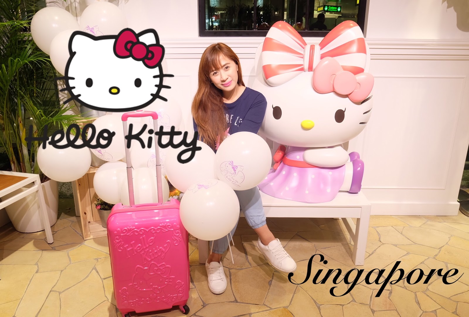 Hello Kitty Orchid Garden Cafe Singapore - Rochelle Rivera