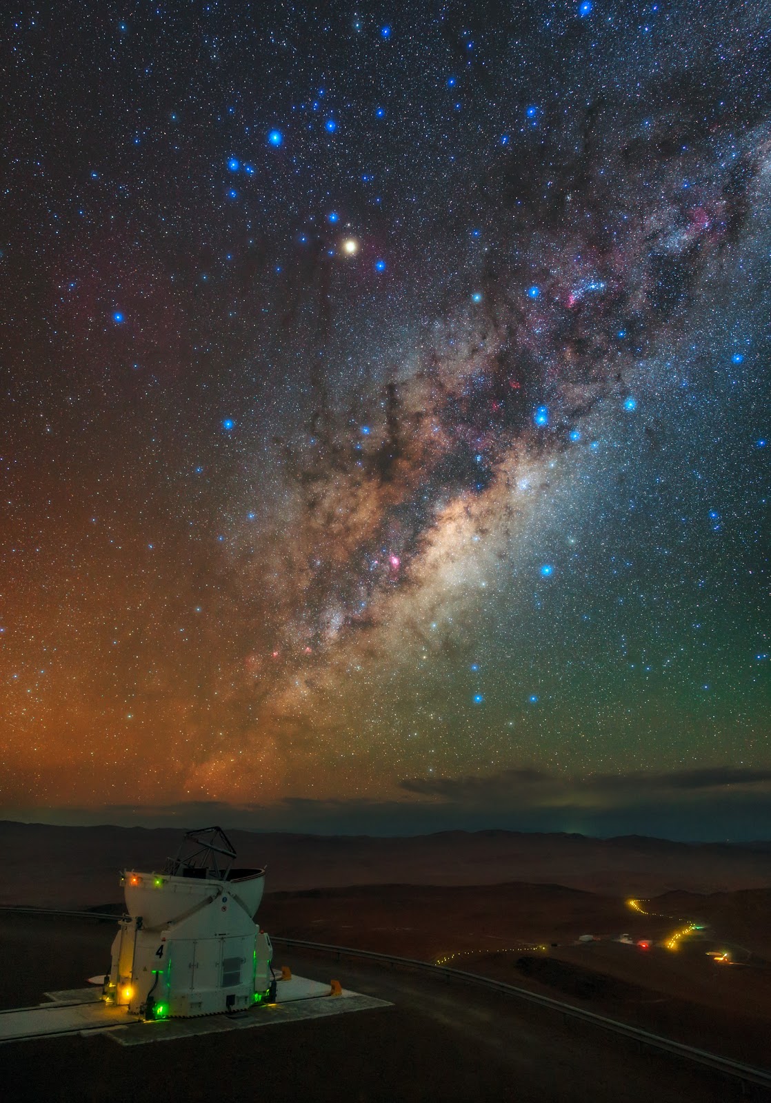 Milky Way Galaxy seen over Auxiliary Telescope | Earth Blog