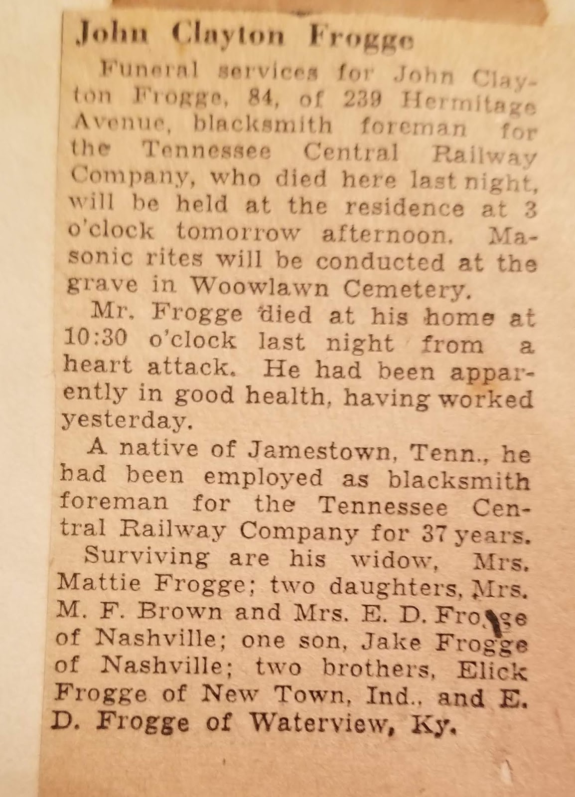 1963- CHAPTER ONE- OUR FOUNDATION