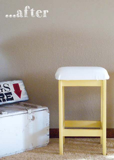 Stool Makeover {before & after} | Averie Lane: Stool Makeover {before ...