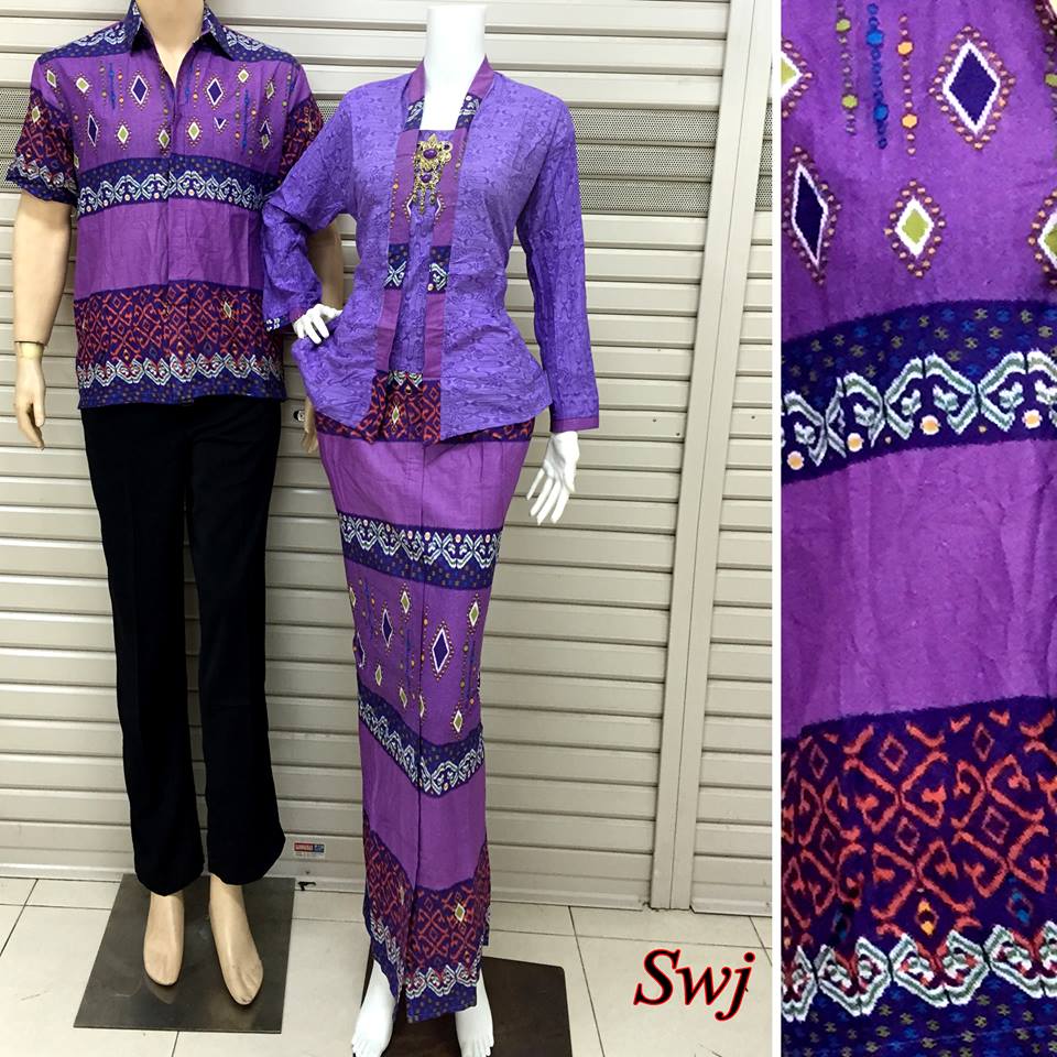 Baju Muslim Couple Warna Ungu - Baju Mewah