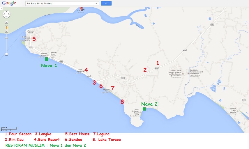 TEMPAT PENGINAPAN DI PAK BARA | Travel To Satun Thailand