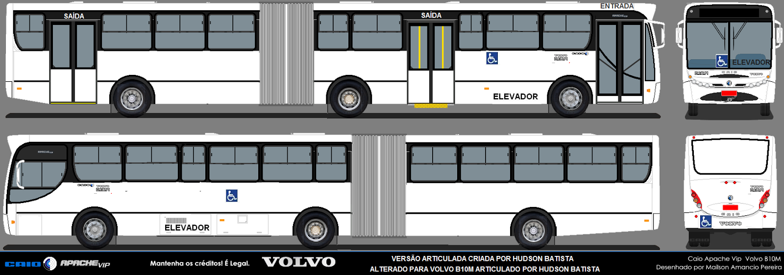 TRANSFELICIANO COMANDO DA BUSOLOGIA : caio apache vip 1 volvo b10m ...