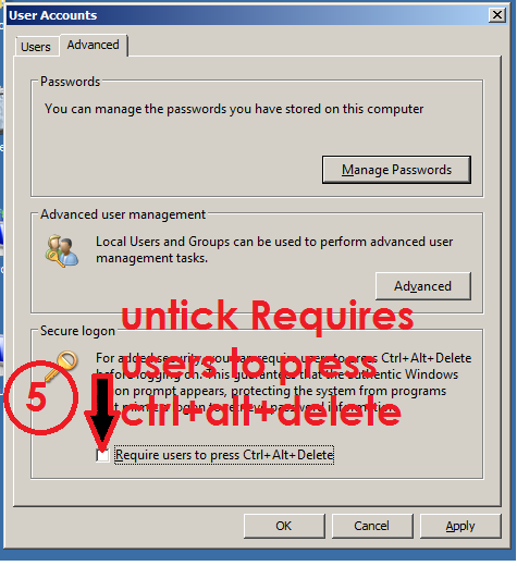 How to disable control alt delete at startup windows with pictures ...