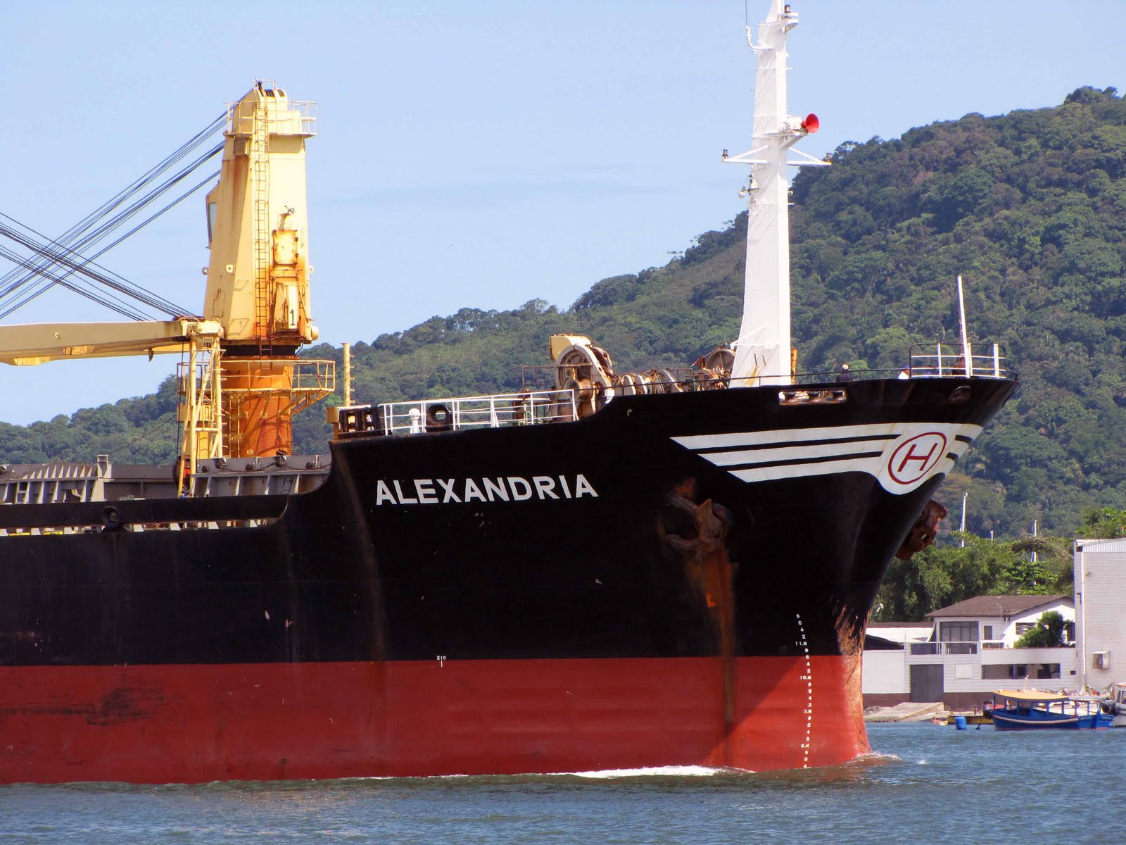 Santos Shiplovers: M/V Alexandria / SCXQ - Mudando para barra em 31/12/2010