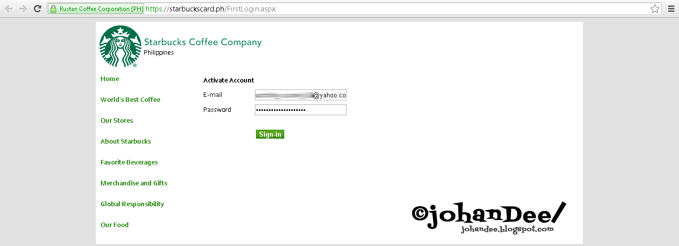 Register Your Starbucks Card Online :)) | ©johanDee/