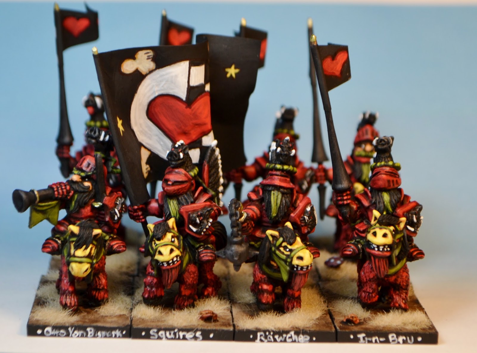 Give'em Lead: Winged Hussars: Adding to my chaos dwarf cavalry