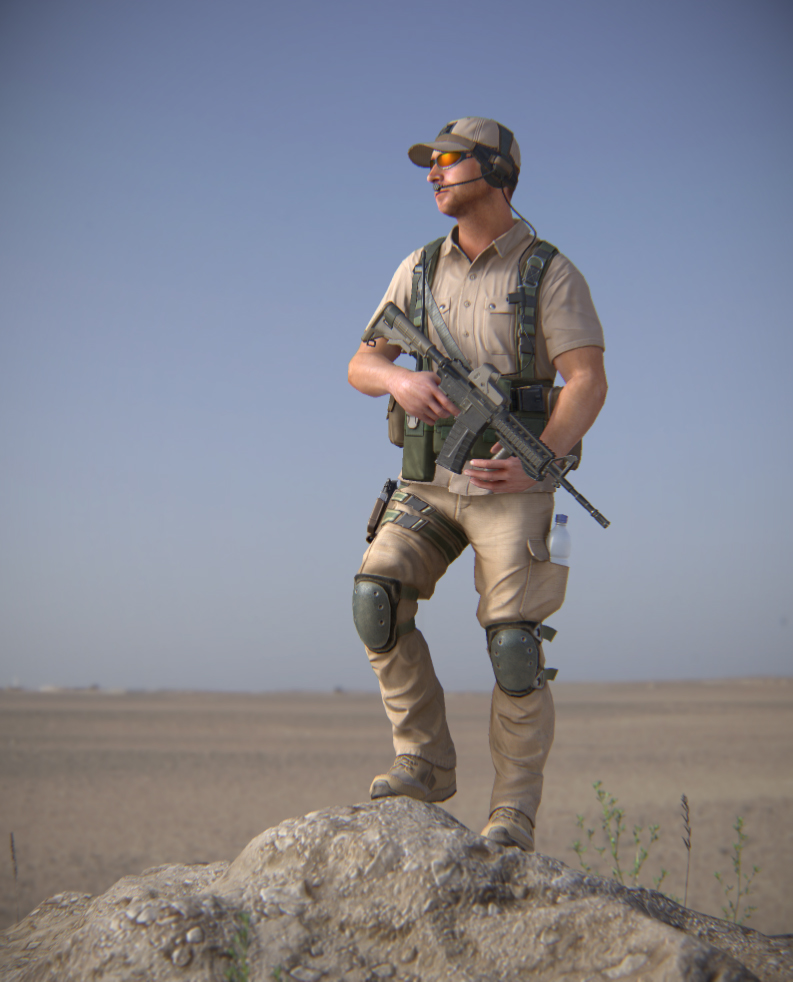 DD and DDD art: Private Military Contractor