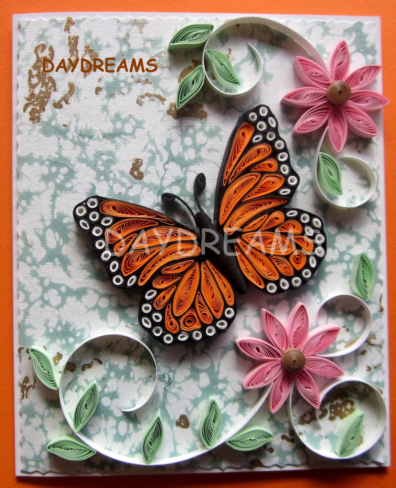 DAYDREAMS: Quilled Monarch butterfly