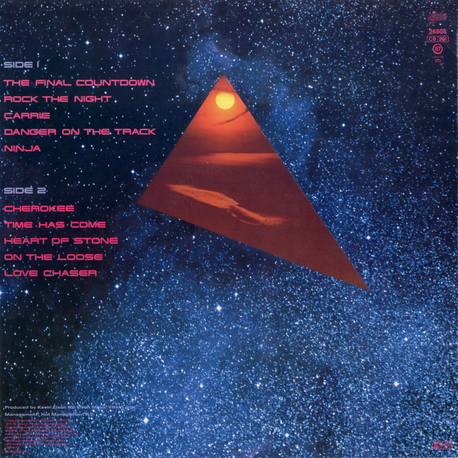 1986 The Final Countdown - Europe - Rockronología