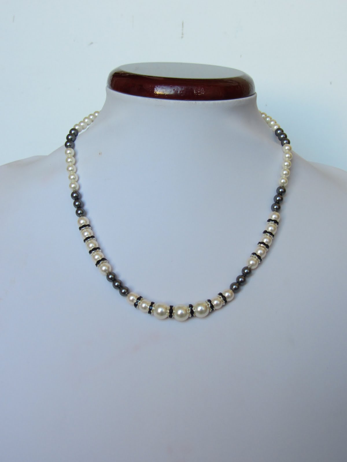 hobbylibelula: Colier perle swarovski - colectie personala