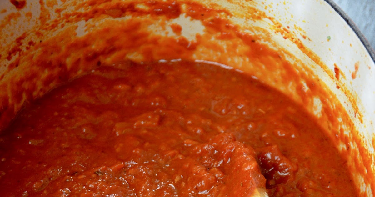 Chunky Marinara Sauce - Always Order Dessert
