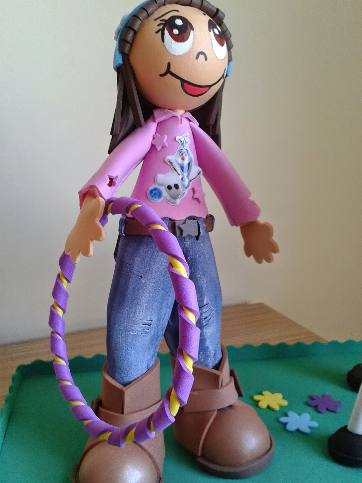 Las Fofuchas de Goma Beba: Fofucha niña Jimena con su caballo moster high