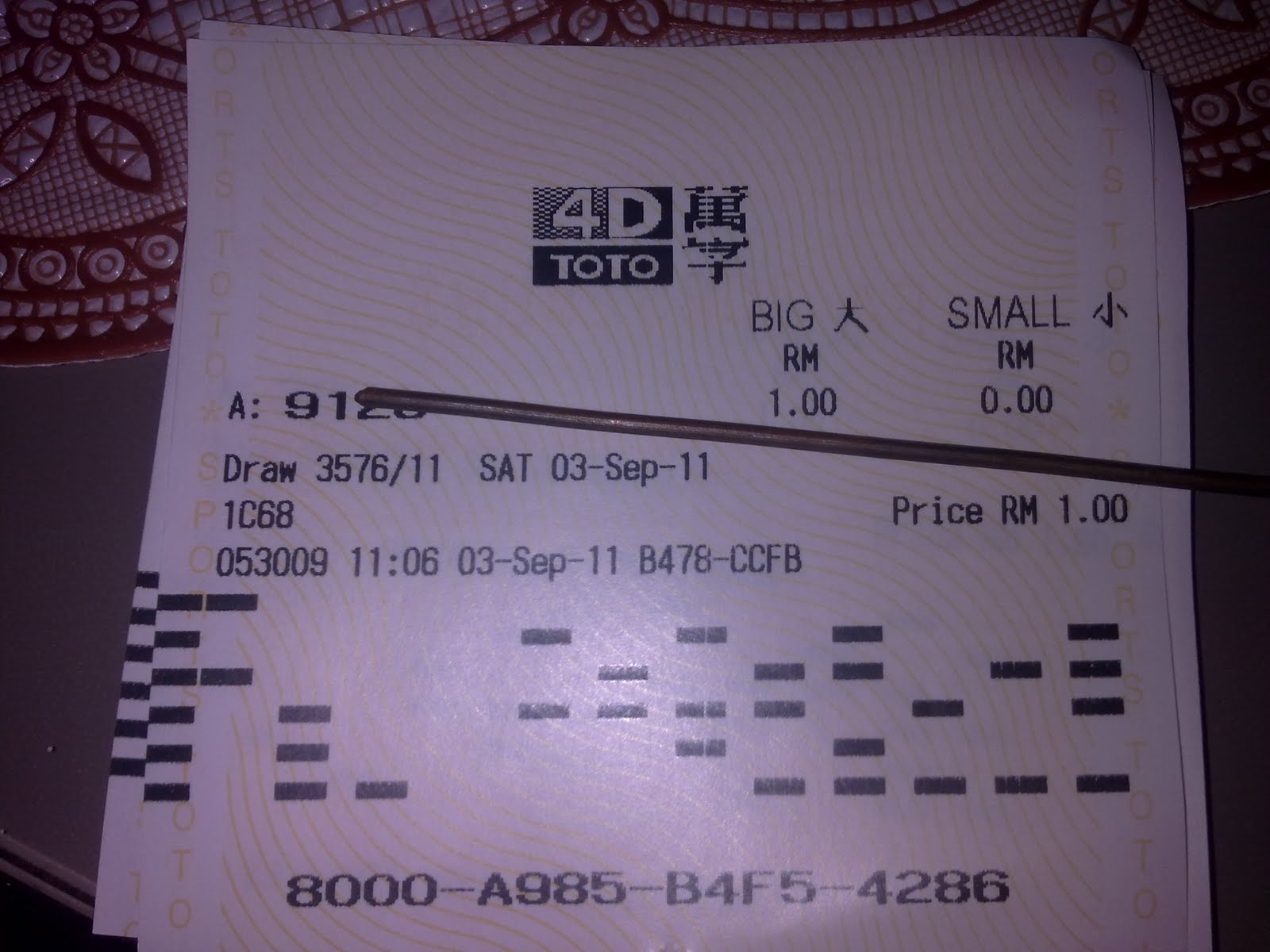 aim4d: Toto Lucky Pick