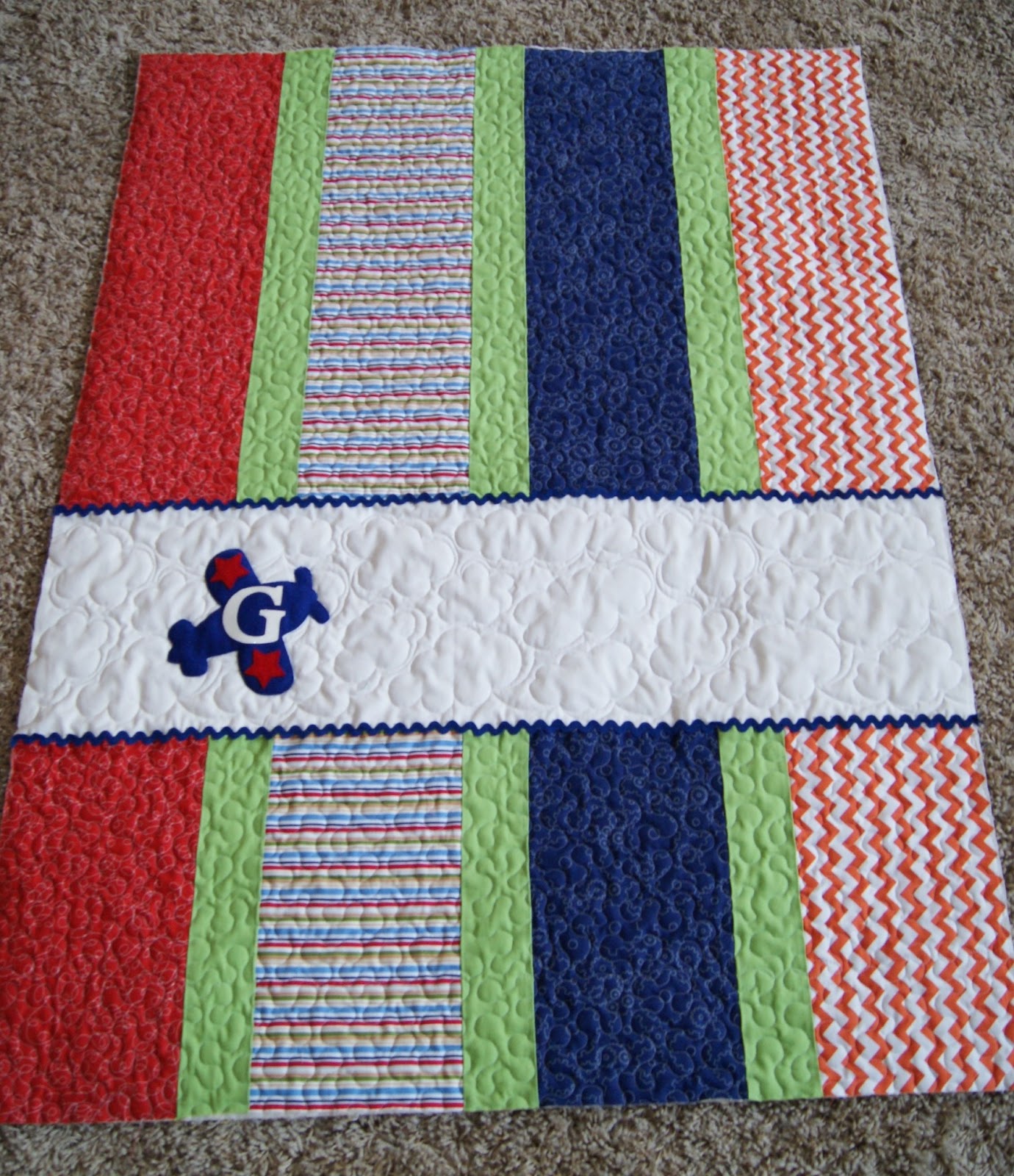 Chocolate Dipped Quilts: Baby Airplane