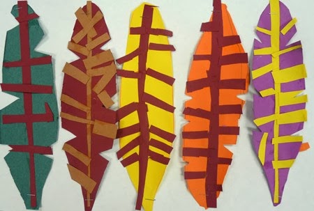 Art. Paper. Scissors. Glue!: Turkey Feathers