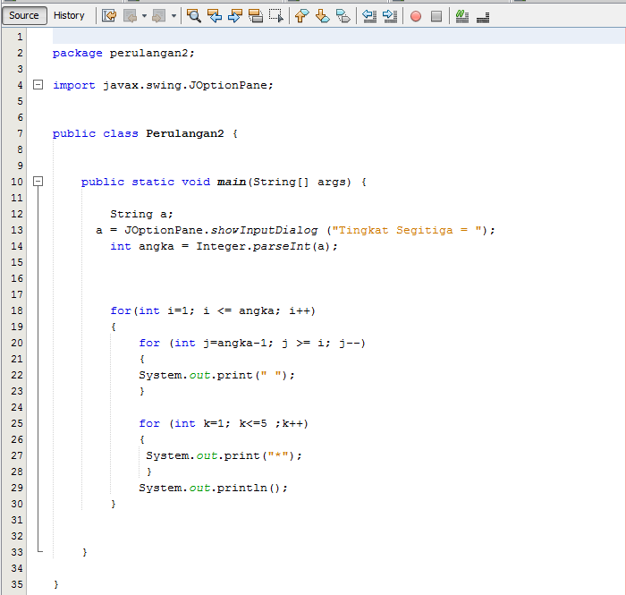 Nested Loop ( JAVA ) - Task Blog