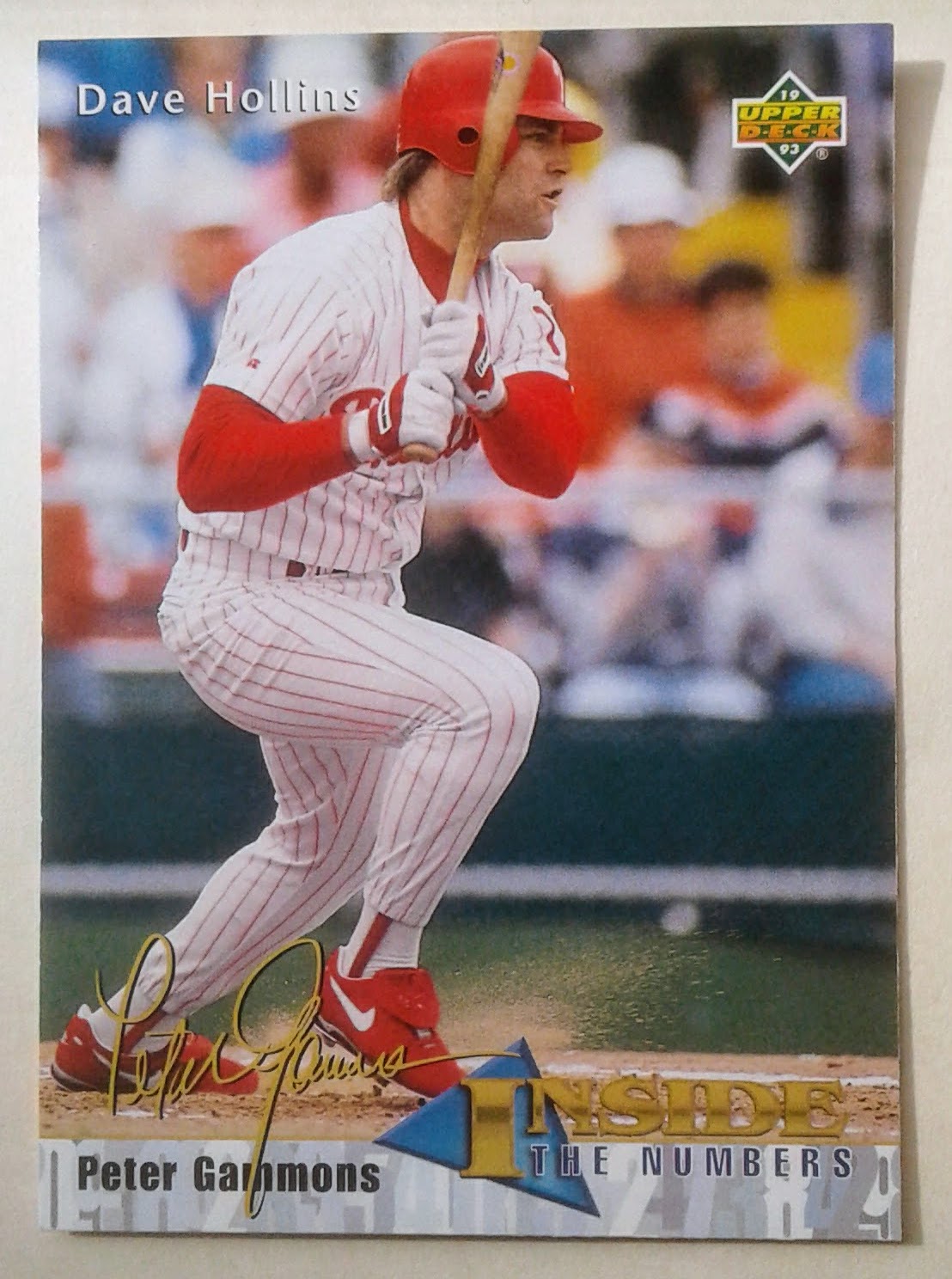 Phungo: 1993 Phillies @ 25: Dave Hollins - 1993 UD #458 Peter Gammons ...