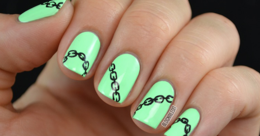 On Beauty High: Chain Nail Art Tutorial - Nailed It | The Nail Art Blog