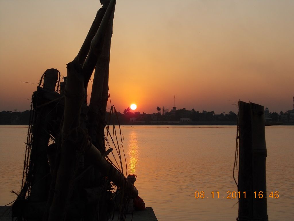 UDAY SAHA: SUNSET AT KHARDAH GANGA GHAT GARDEN :ALBUM